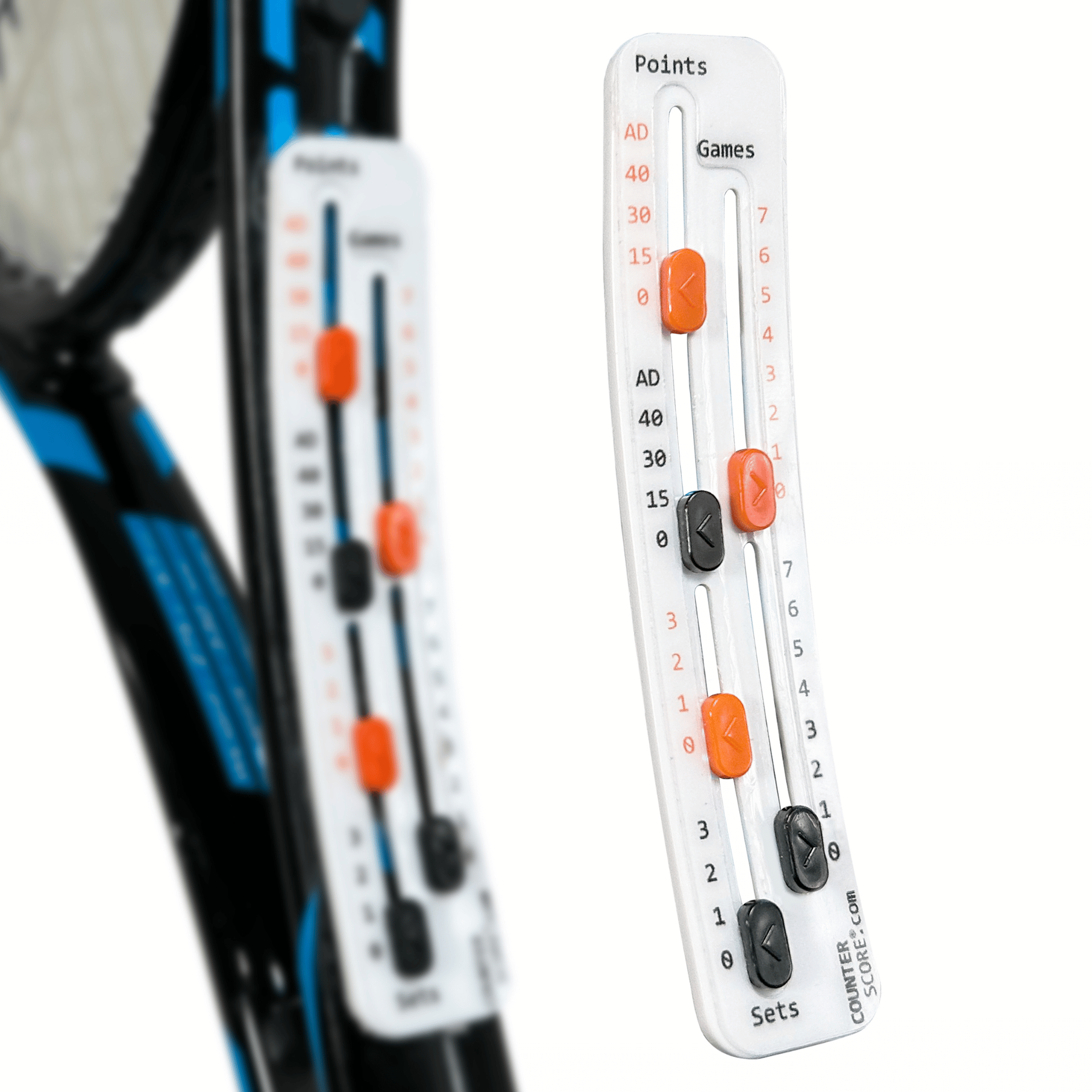 CounterScore – 1er Compteur 3en1 de Score à Fixer sur Raquette Tennis ...